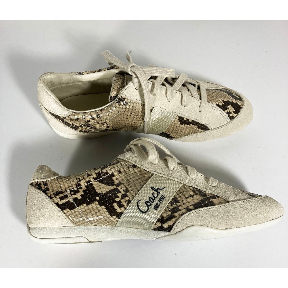 Coach Sneakers Reina Snake Design Suede 7m - Gem